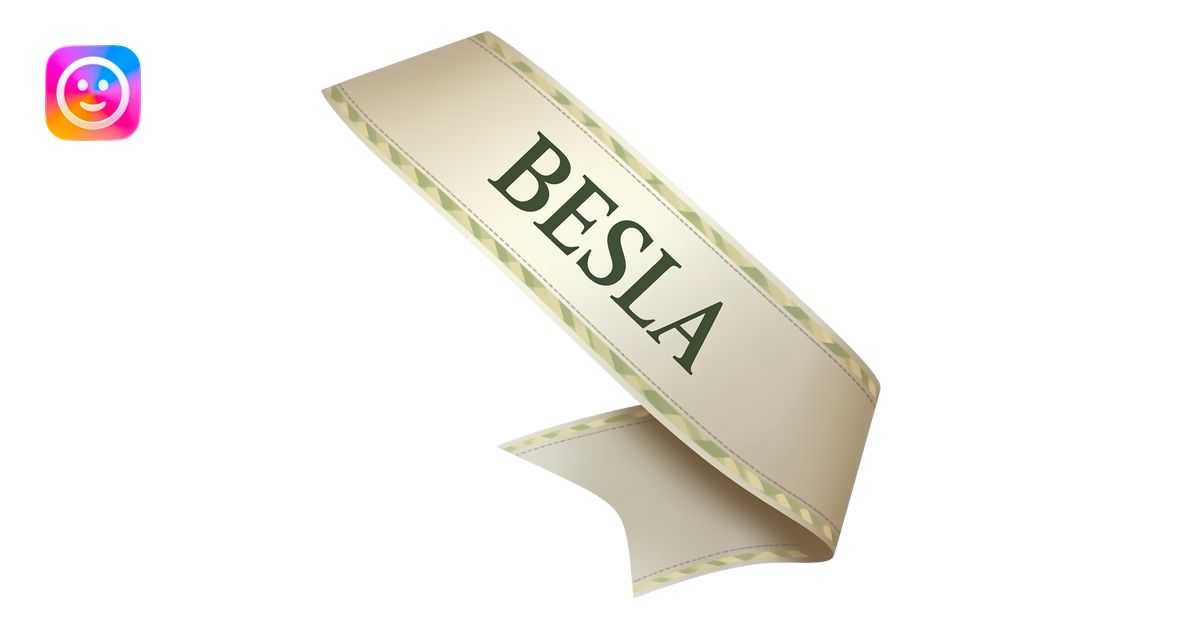 beauty pageant sash, soft fabric, slightly curved, muted earthy palette ...