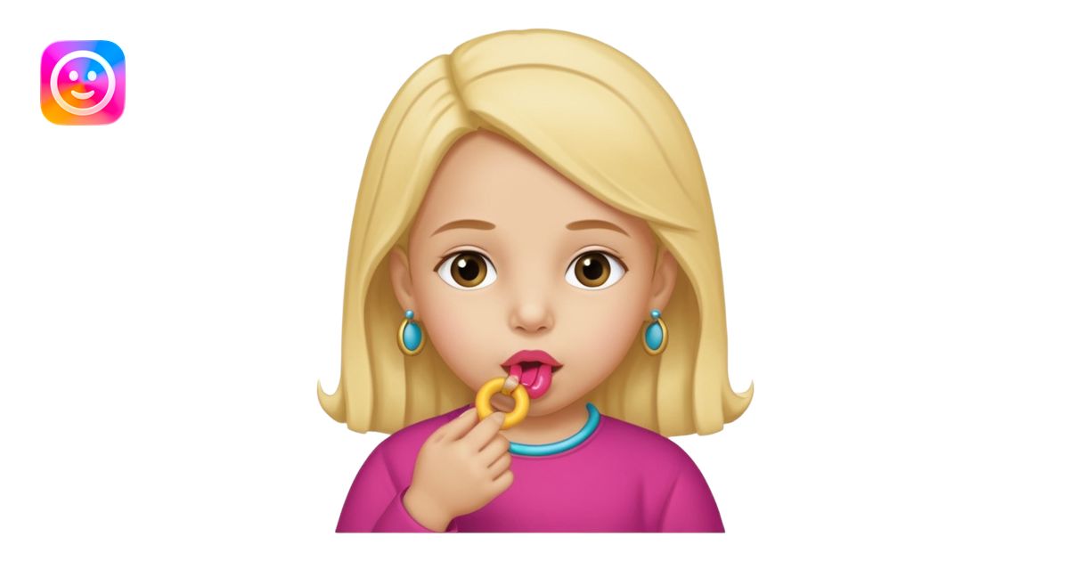 Muhhamad and Aisha Muhhamad old little girl with binkie in mouth emoji ...
