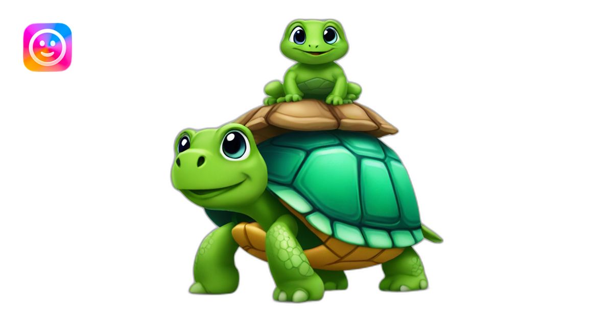 amazon peccy mascot as a turtle emoji | AI Emoji Generator