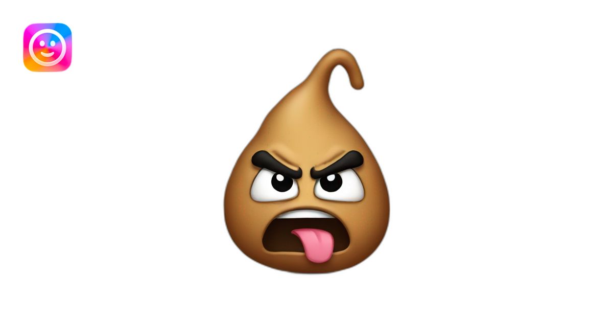 angry poop emoji | AI Emoji Generator