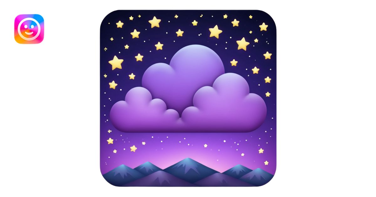 Purple night emoji | AI Emoji Generator