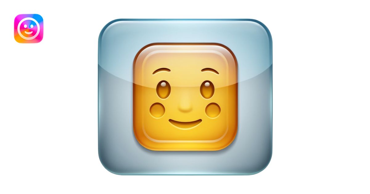 Rectangle glass emoji | AI Emoji Generator