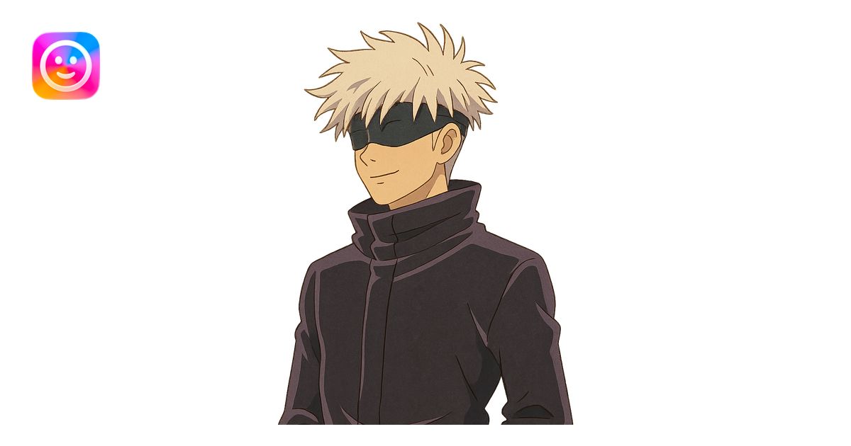 Gojo Satoru illustration | AI Emoji Generator