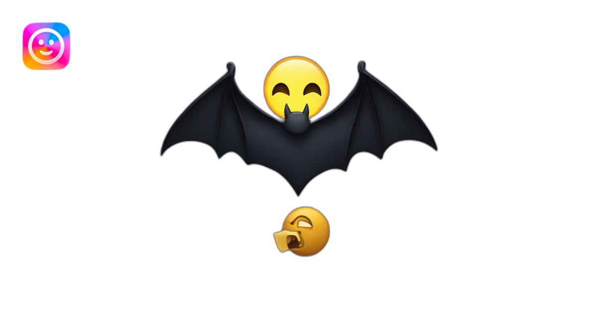 bat signal with a flex emoji instead of a bat emoji | AI Emoji Generator