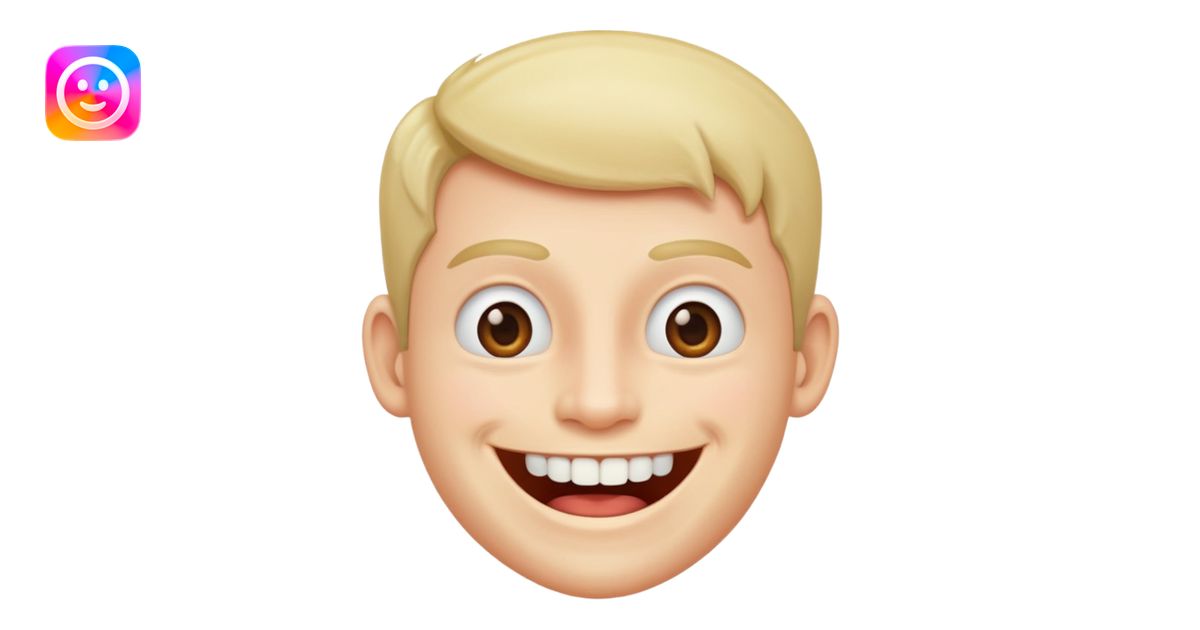 Smiling man with one tooth emoji | AI Emoji Generator