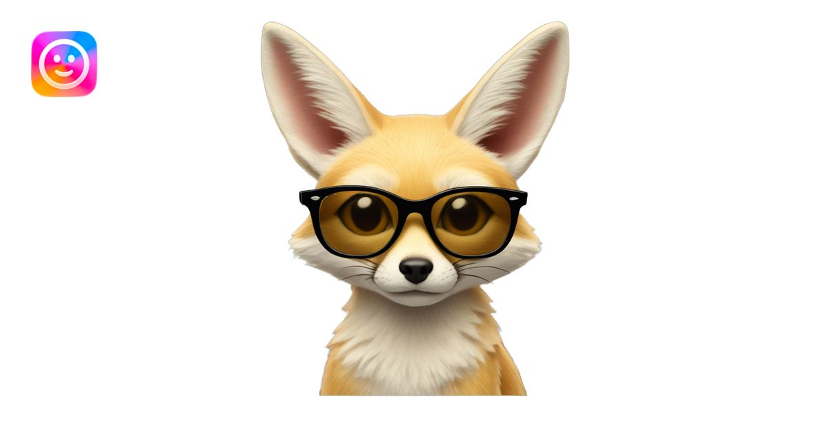 Fennec fox in Ray-Ban’s emoji | AI Emoji Generator