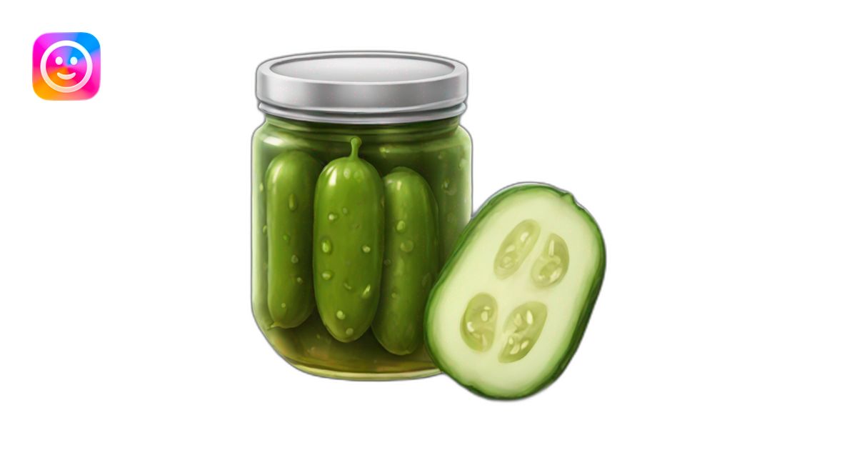 3 pieces of pickles emoji | AI Emoji Generator
