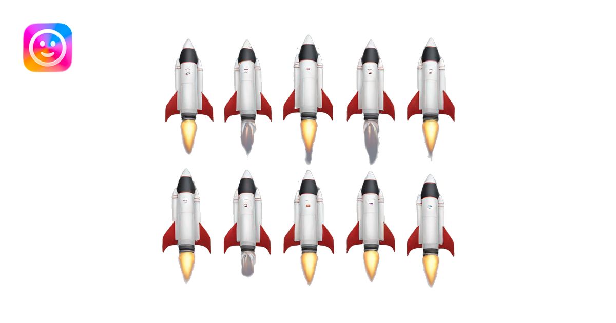 so many space rockets emoji | AI Emoji Generator