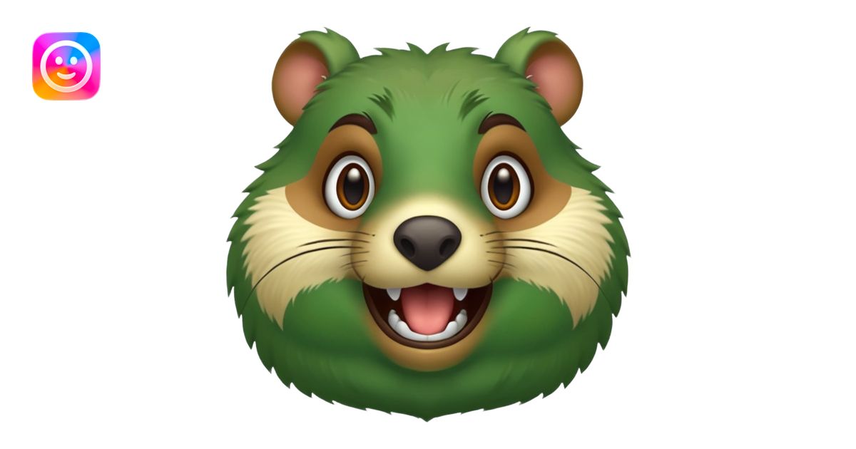 I want it to be a green gopher emoji | AI Emoji Generator