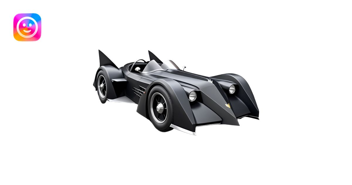 aerodynamic opulent dark futuristic concept Batmobile loosely based on ...