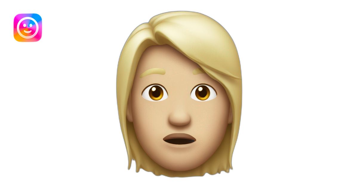 Mhmm head shake lip pursed emoji | AI Emoji Generator