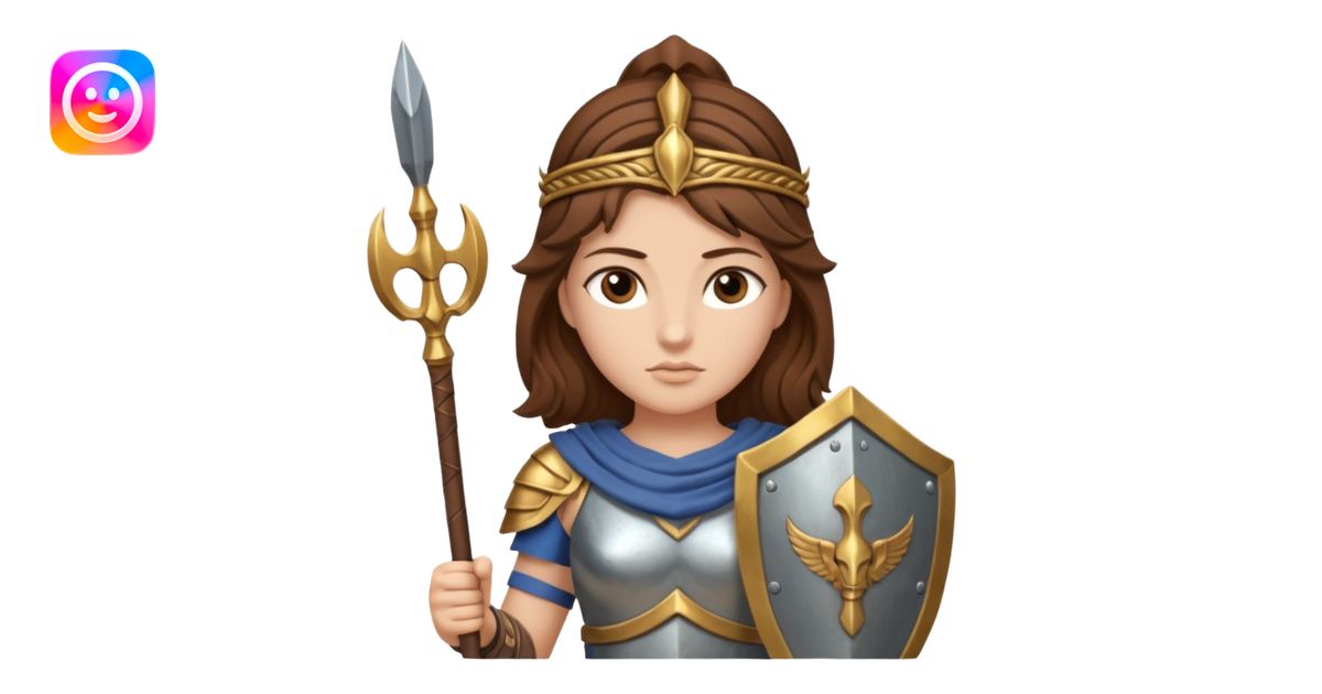brown haired Athena the Greek goddess of disciplined, strategic warfare ...