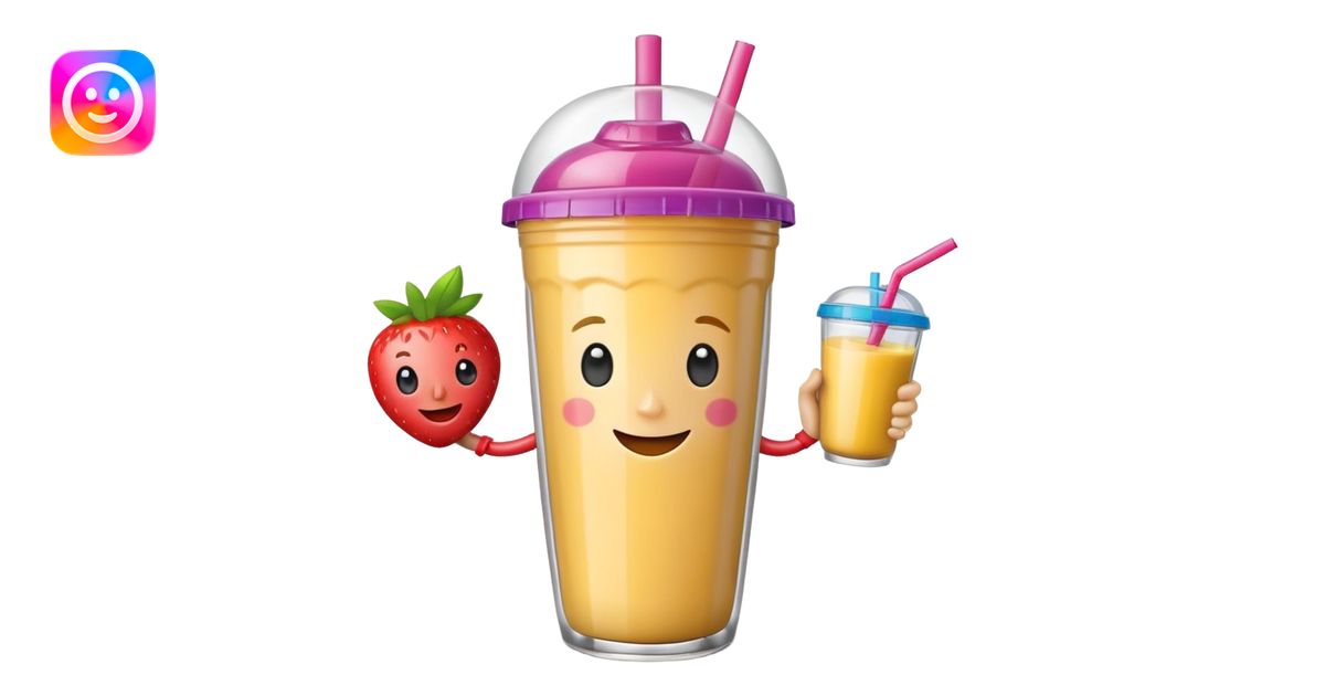 un vector de vaso de batido animado, de caricatura, con tapa y pitillo ...