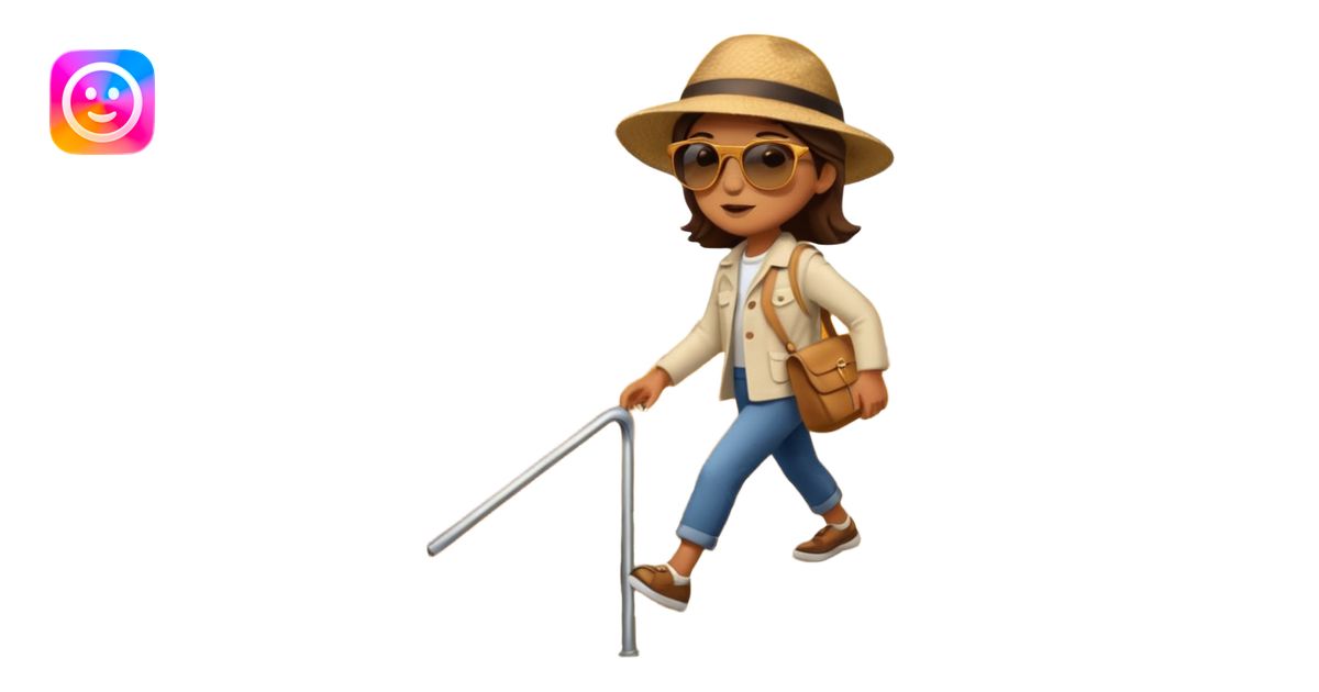 small figure walking up stairs toward the sun emoji | AI Emoji Generator