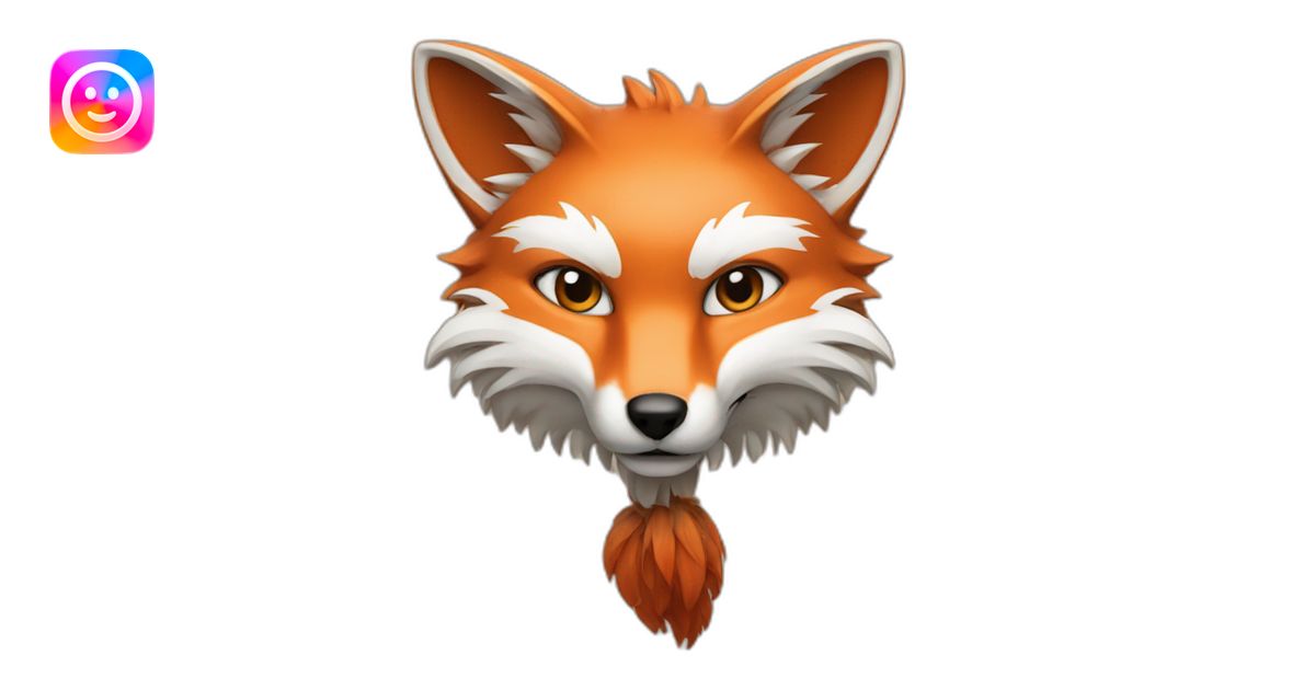 fox with fan of 9 tails at back emoji | AI Emoji Generator