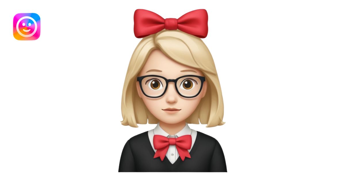 🤓+🎀 same emoji emoji | AI Emoji Generator
