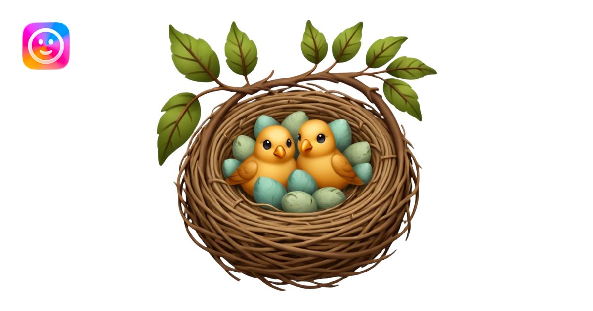 bird nest emoji | AI Emoji Generator