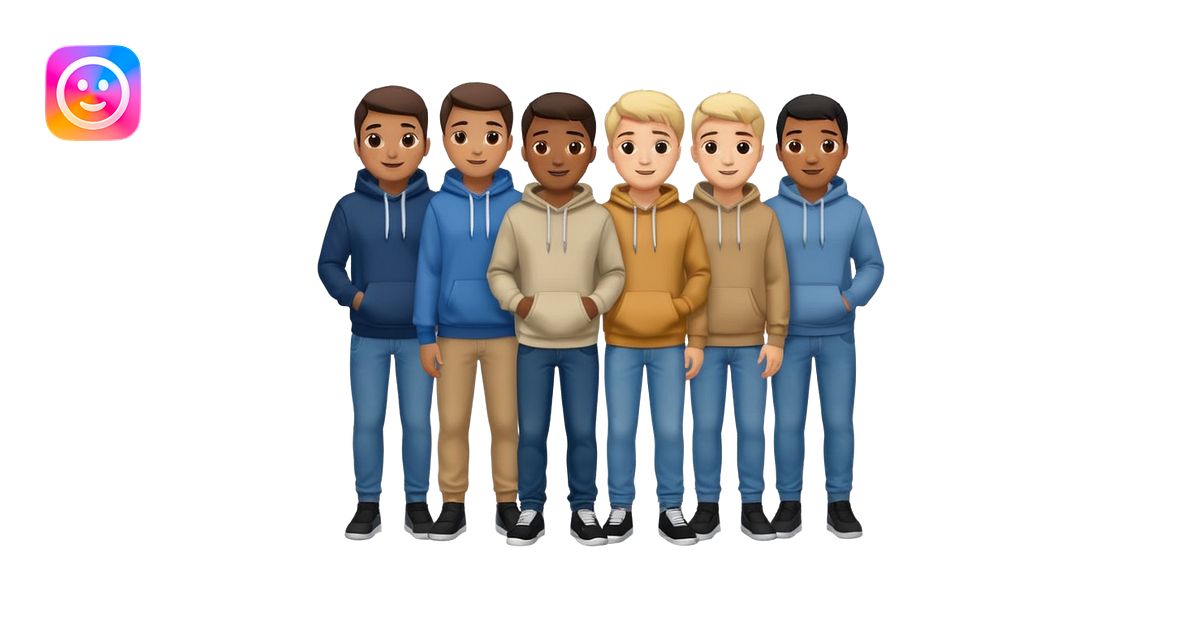 Gang boys emoji | AI Emoji Generator