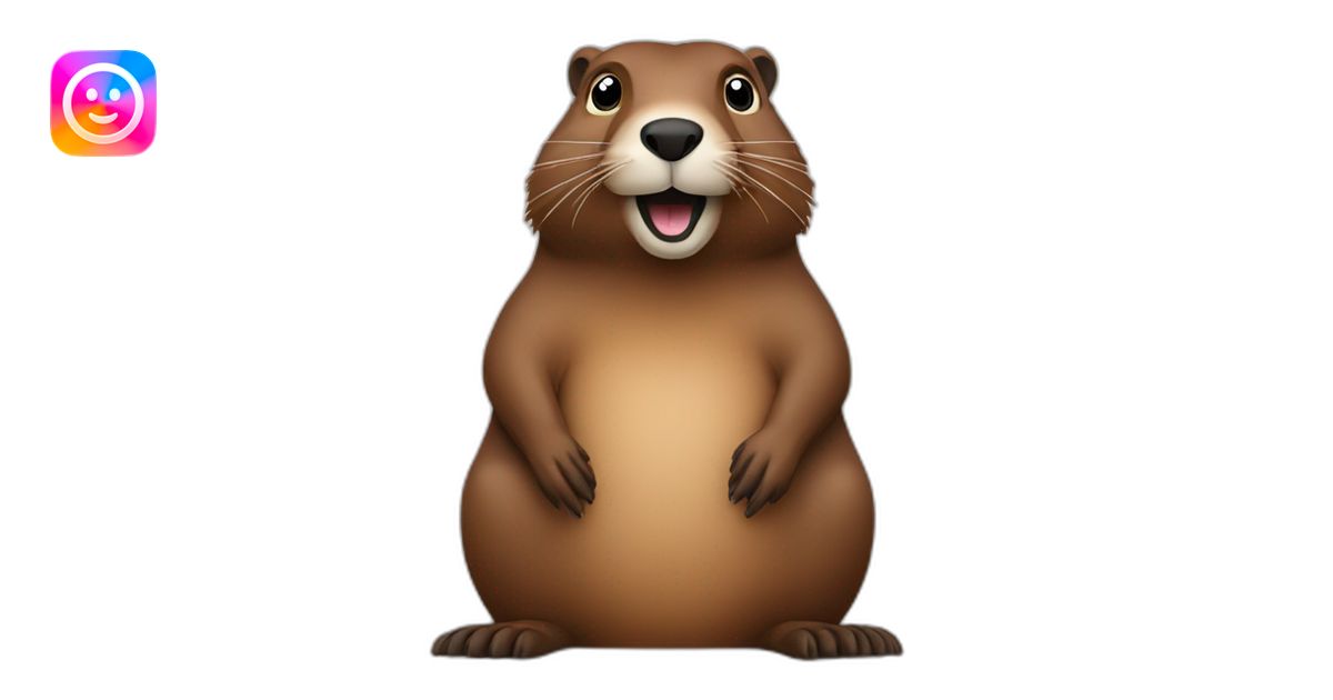Groundhog emoji | AI Emoji Generator