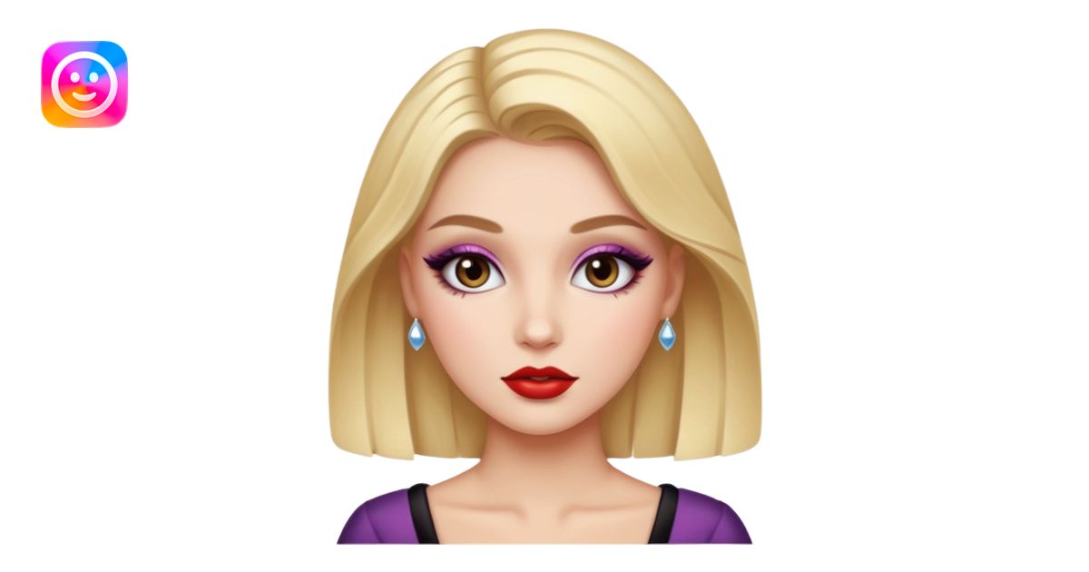 My, glamour and clean girl emoji | AI Emoji Generator