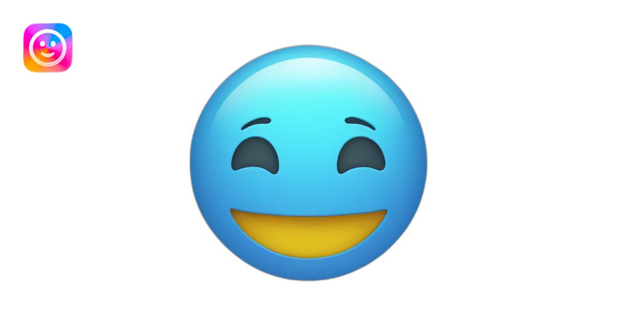 android blob style smile emoji | AI Emoji Generator