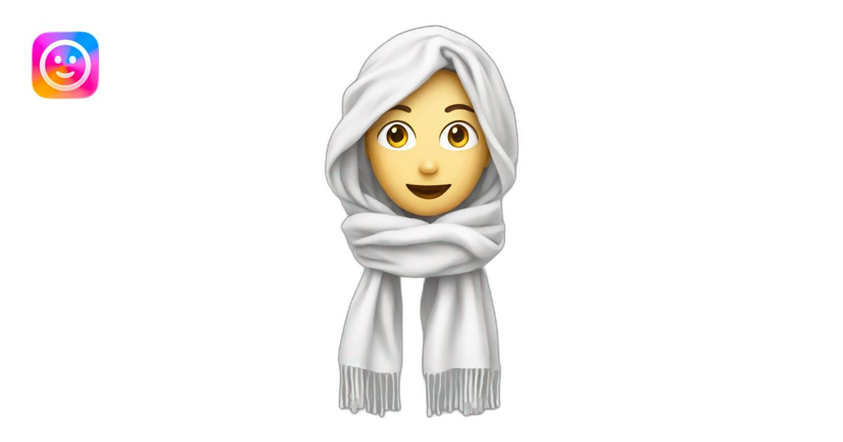 large white scarf emoji | AI Emoji Generator
