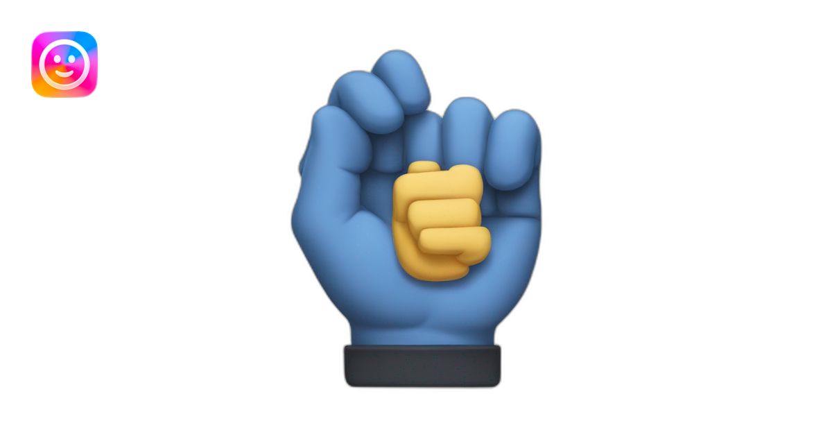 Gojo's hand sign for domain expansion emoji | AI Emoji Generator
