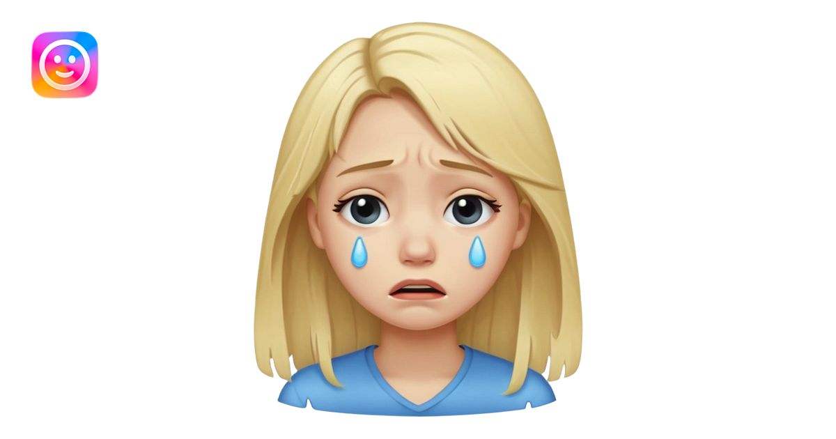 crying girl emoji | AI Emoji Generator