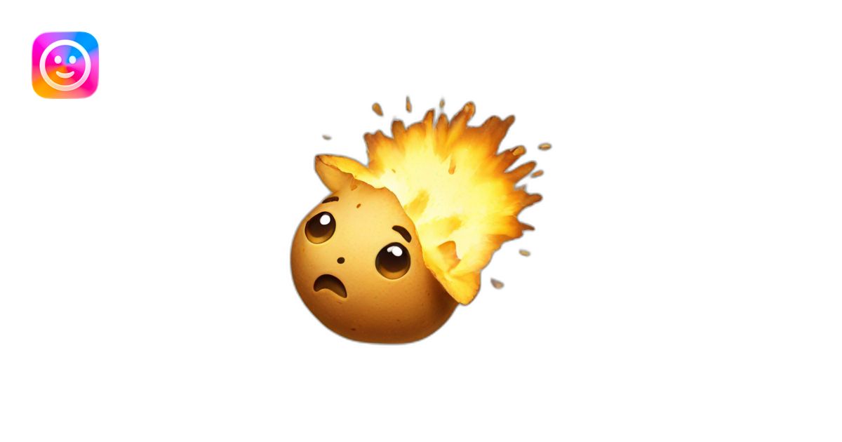 Exploding potatoe emoji | AI Emoji Generator