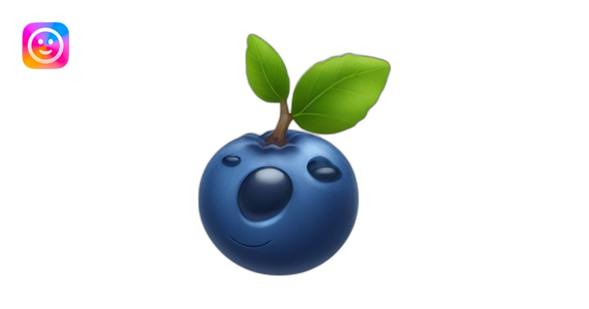 Blueberry emoji | AI Emoji Generator