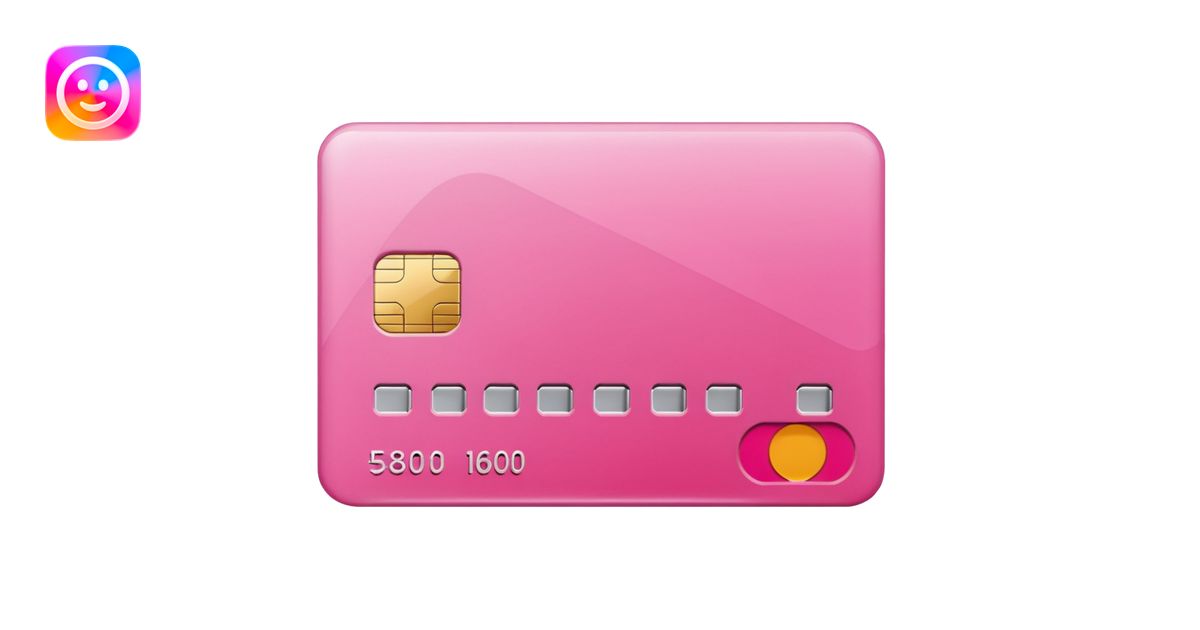 pink credit card emoji | AI Emoji Generator