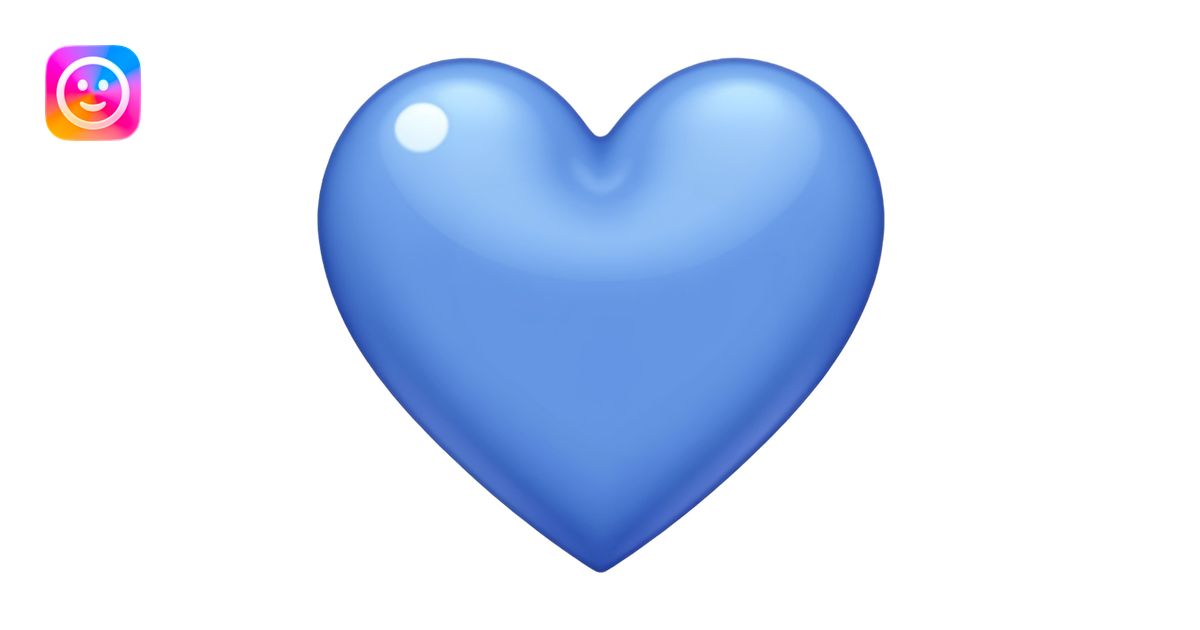 Periwinkle heart emoji | AI Emoji Generator