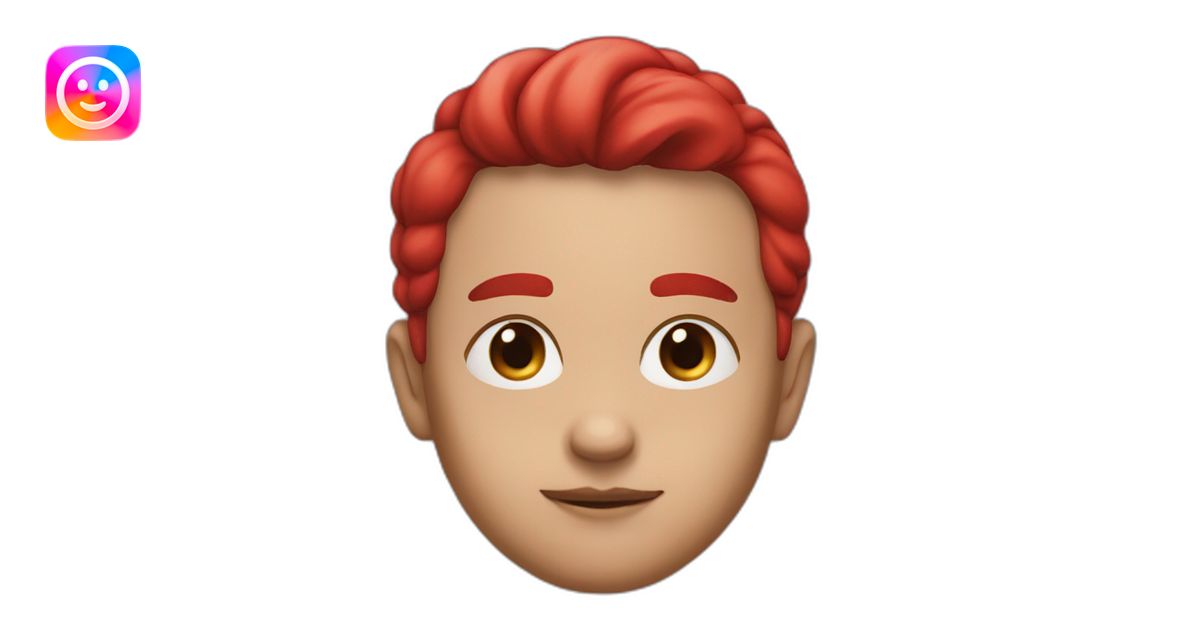 dye one's cheeks red emoji | AI Emoji Generator