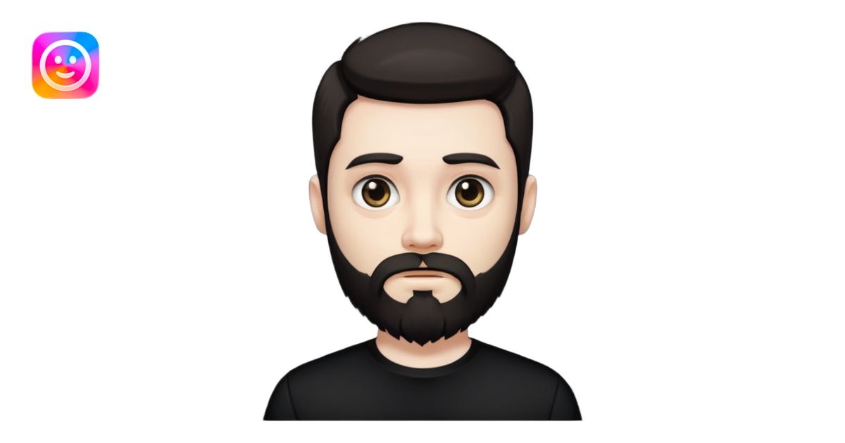 goth men with beard emoji | AI Emoji Generator