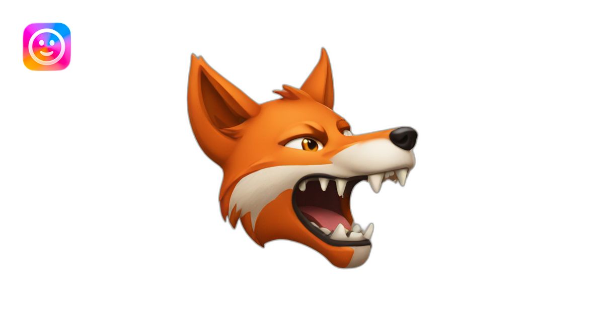 vicious fox emoji | AI Emoji Generator