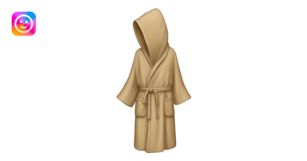 beige robe emoji | AI Emoji Generator