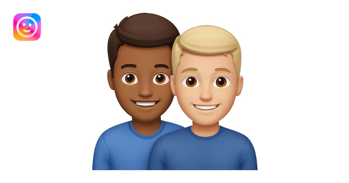 2 guys emoji | AI Emoji Generator