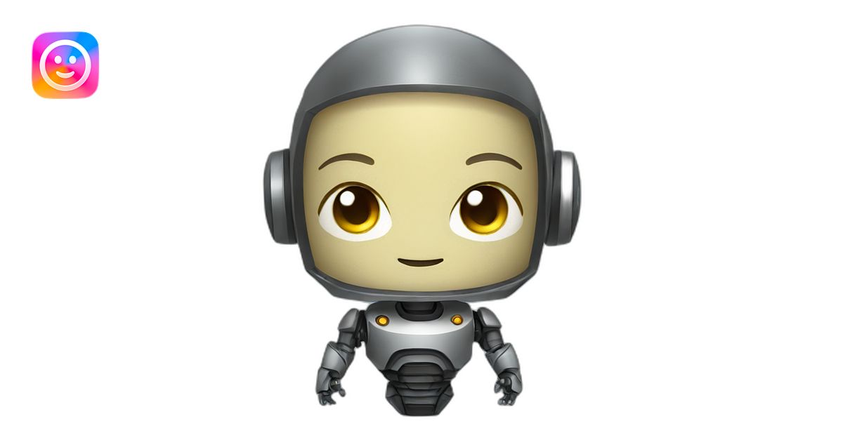 Robot chibi emoji | AI Emoji Generator