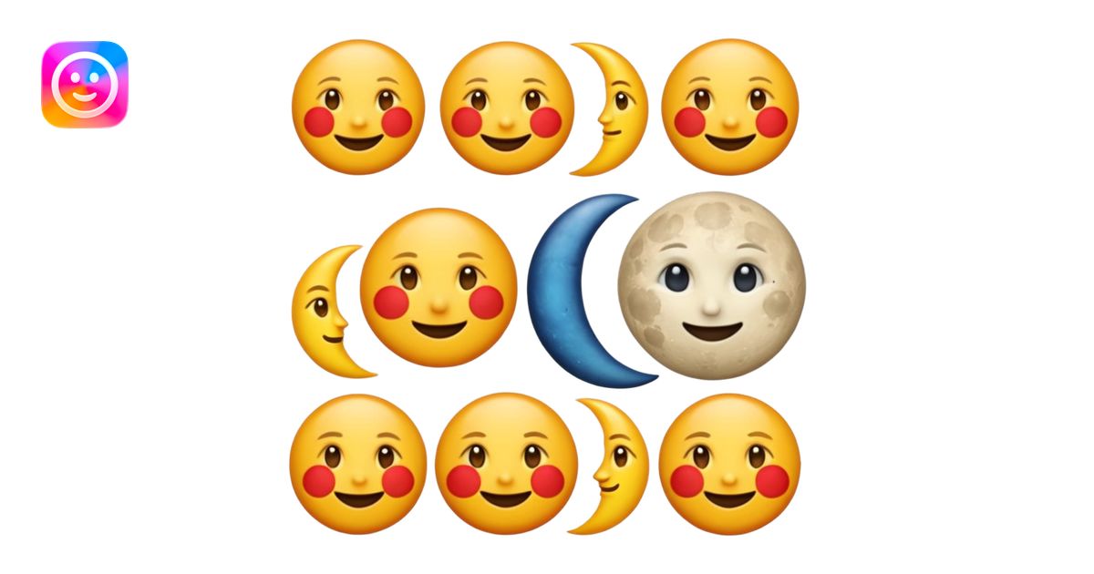 Genarate me a emoji of Drak mode moon and bright mode sun Like we got ...