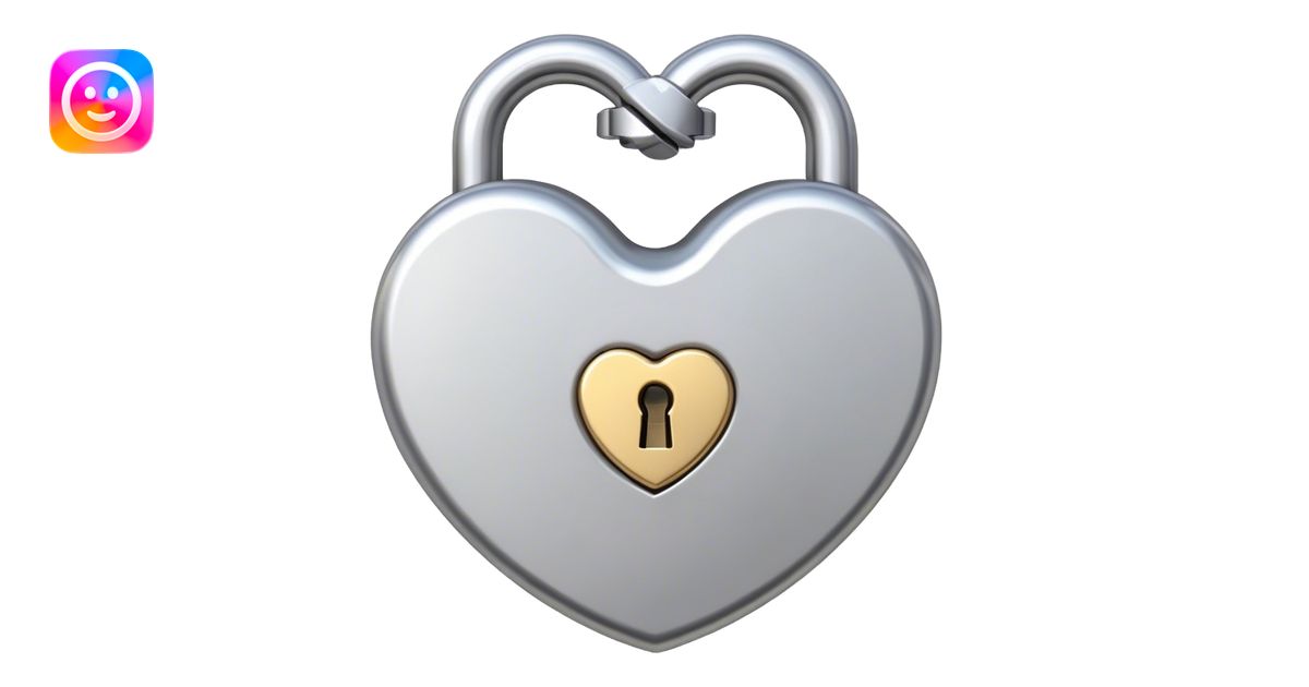 Engagement ring heart padlock emoji | AI Emoji Generator