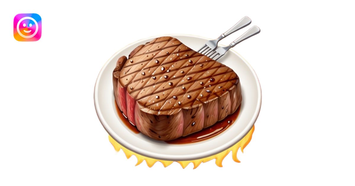 juicy steak emoji | AI Emoji Generator