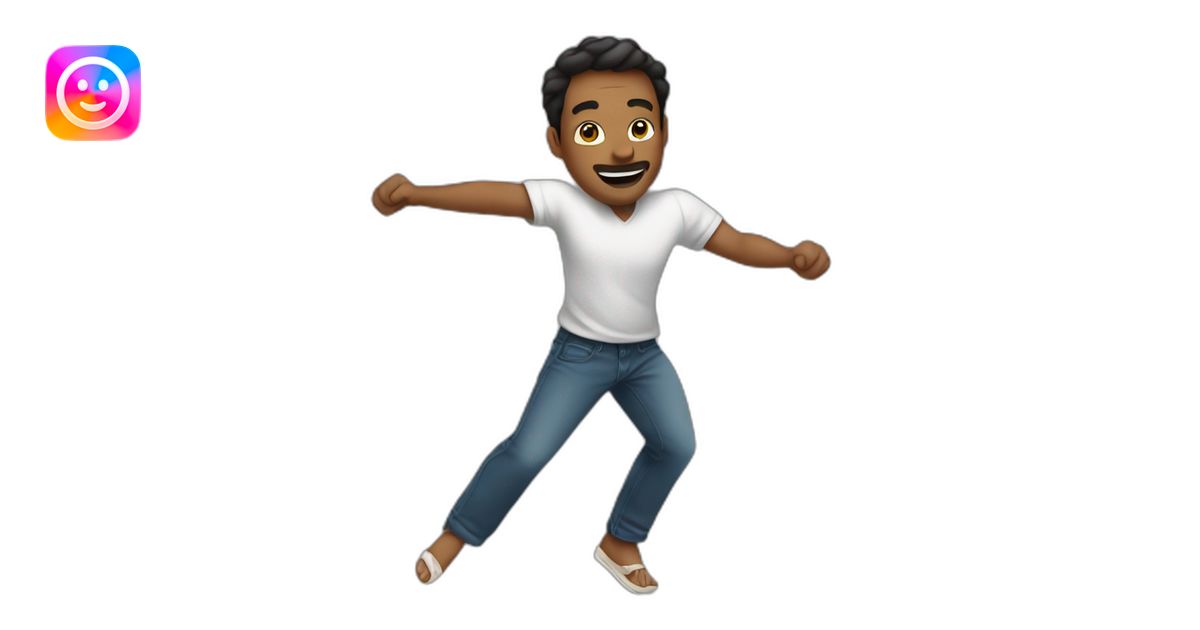 Male doing the griddy dance. emoji | AI Emoji Generator
