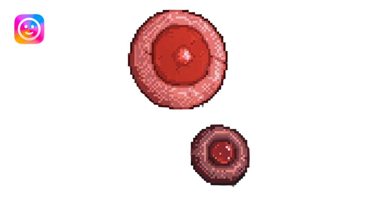 Pale red blood cell next to a normal red blood cell showing anemia ...