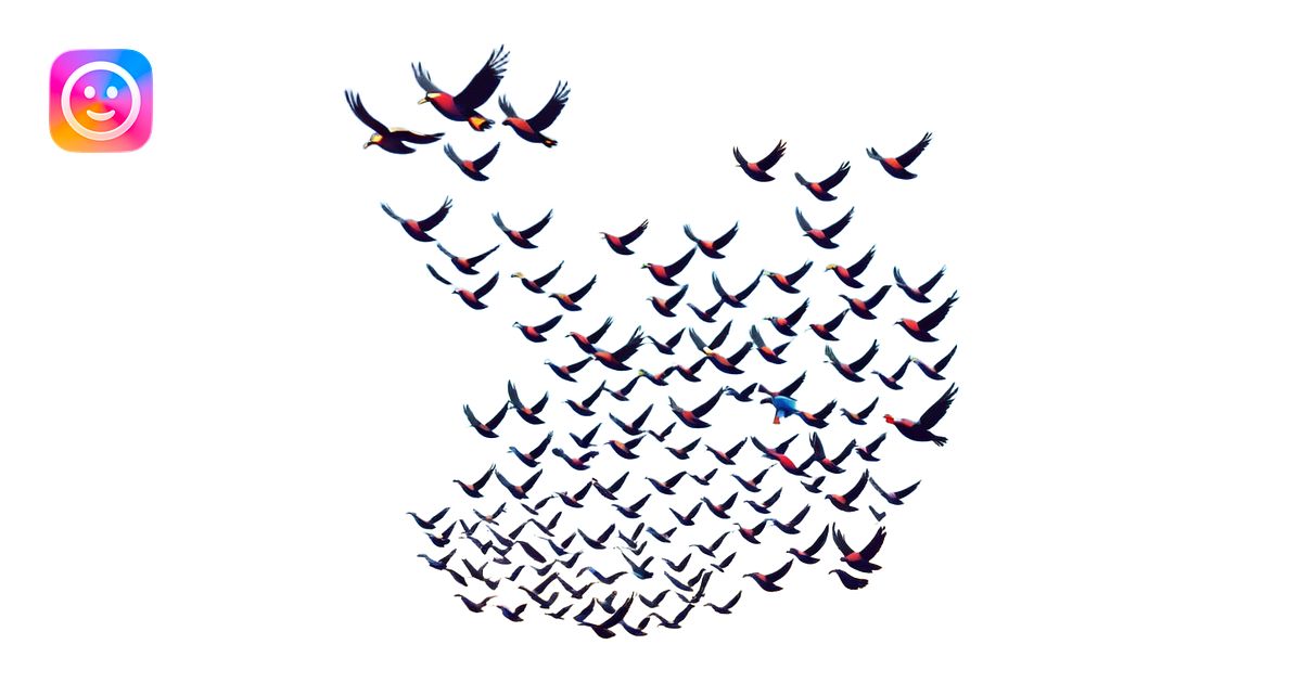 Migration birds movie poster emoji | AI Emoji Generator