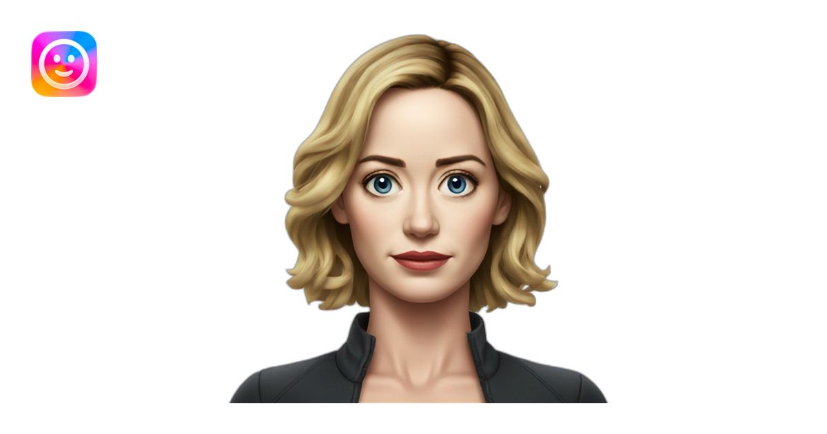 Emily Blunt serious slim emoji | AI Emoji Generator