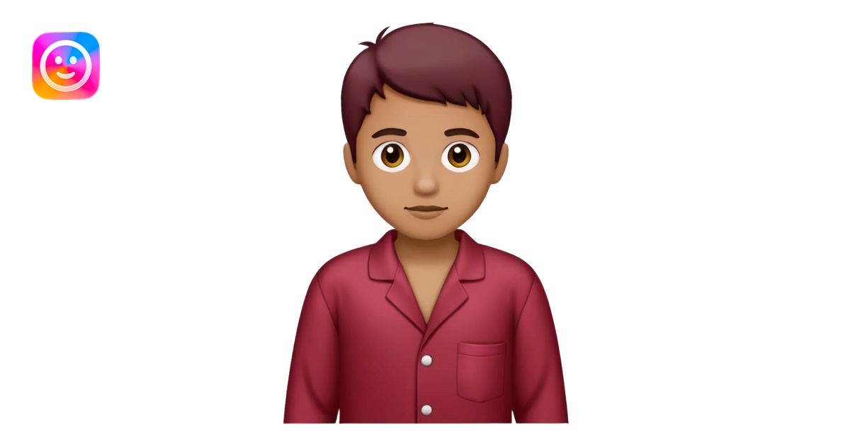 Maroon pj set emoji | AI Emoji Generator