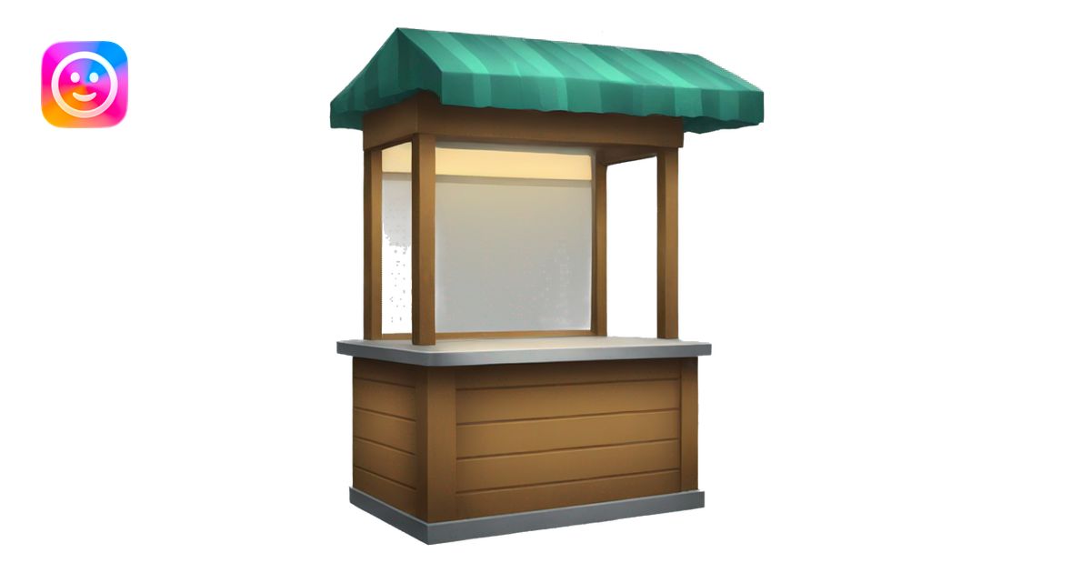 Empty kiosk emoji | AI Emoji Generator