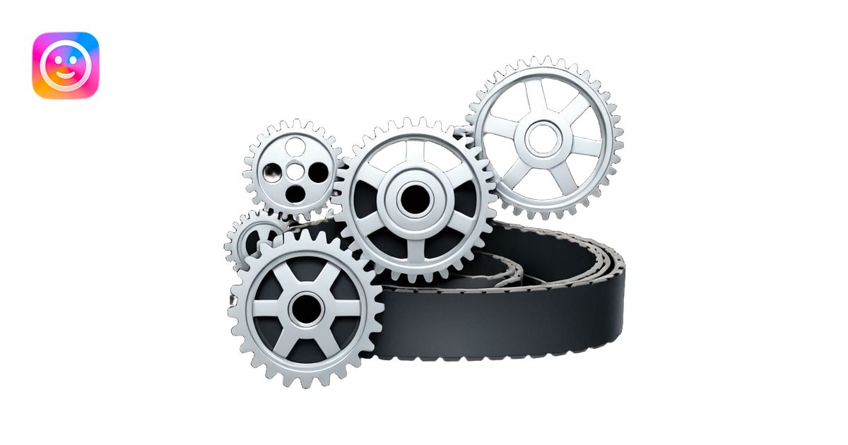 car timing belt with gears emoji | AI Emoji Generator