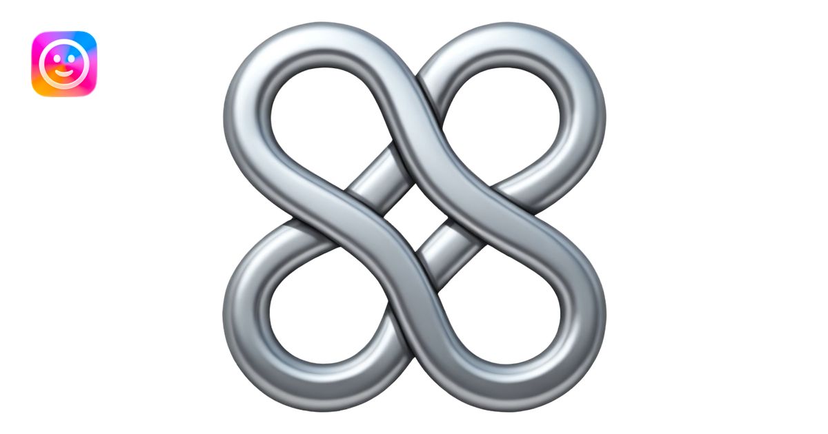 Infinity sign emoji | AI Emoji Generator