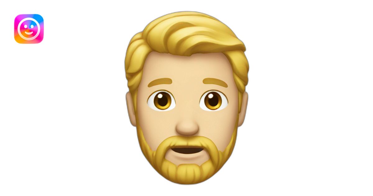 Man with blond beard emoji | AI Emoji Generator
